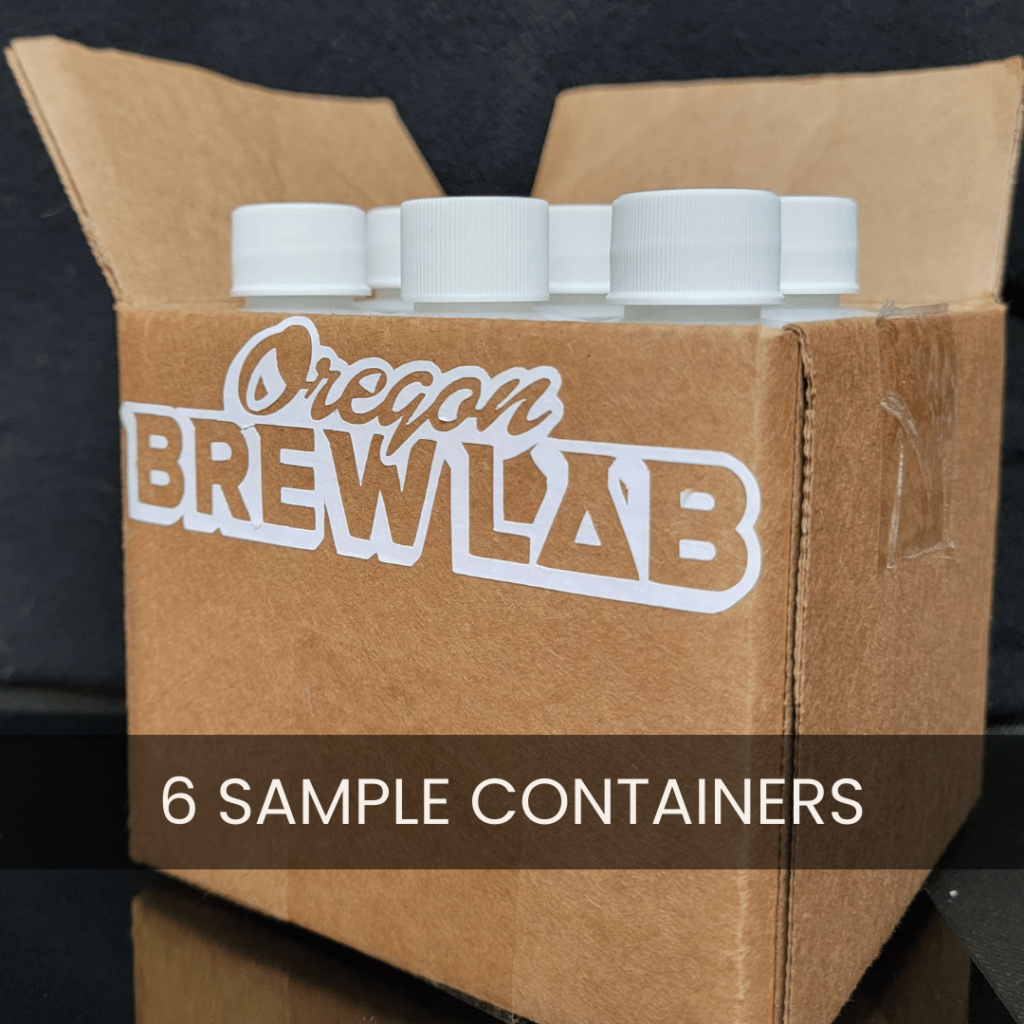 6x Sample Containers - Oregon BrewLab